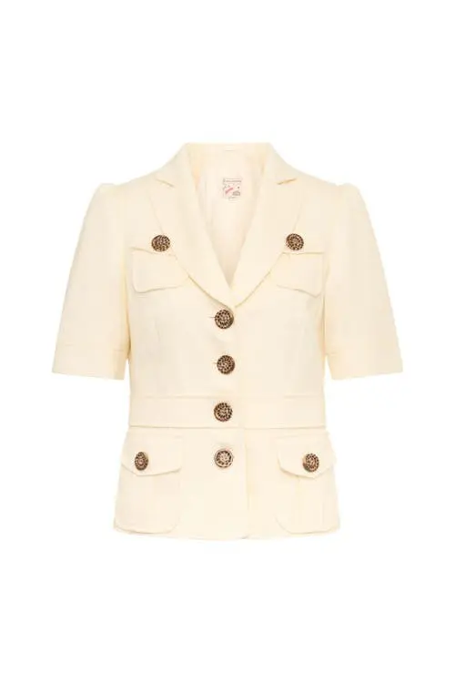 MAISON COMMON Half Sleeve Jersey Safari Jacket