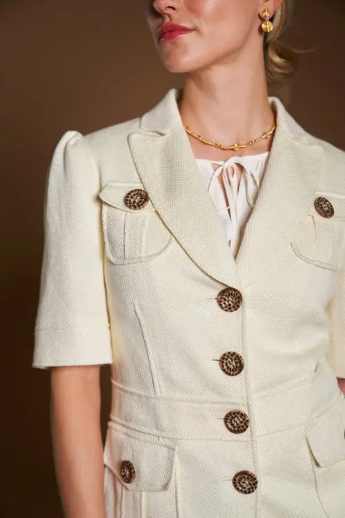 MAISON COMMON Half Sleeve Jersey Safari Jacket