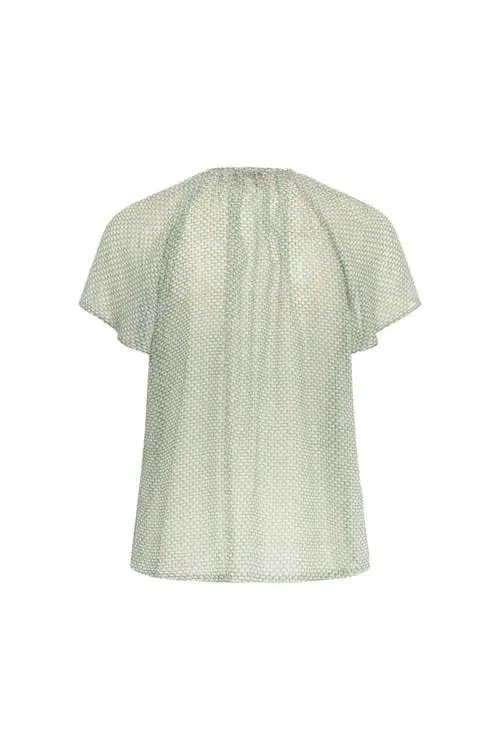 MAISON COMMON Printed Silk Georgette Blouse