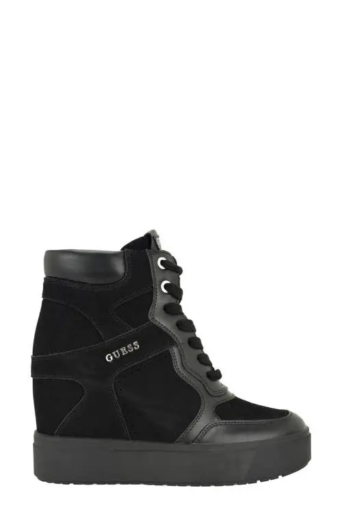 Guess Guilley Wedge Sneaker - Black