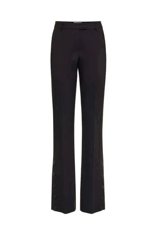 MAISON COMMON Stretch Trousers With Button Detailing