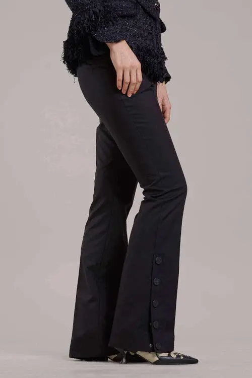 MAISON COMMON Stretch Trousers With Button Detailing