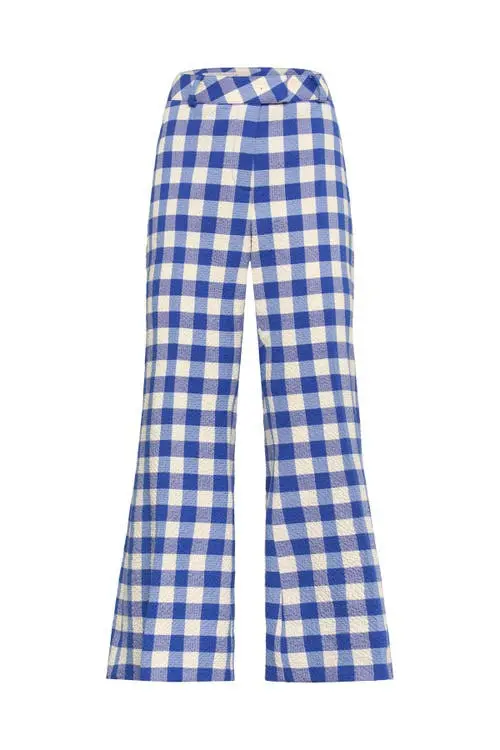 MAISON COMMON Gingham Check Trousers
