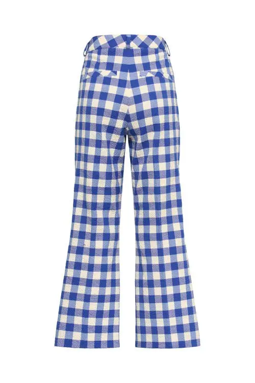 MAISON COMMON Gingham Check Trousers
