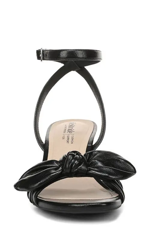 LIFESTRIDE Nola Sandal With Bow Detailing - Black Texture