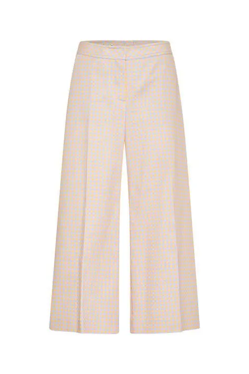 MAISON COMMON Cropped Printed Cotton Lycra Trousers
