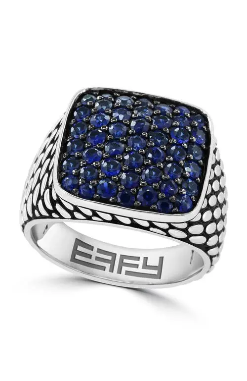 EFFY Sapphire Pavé Ring - Sterling Silver