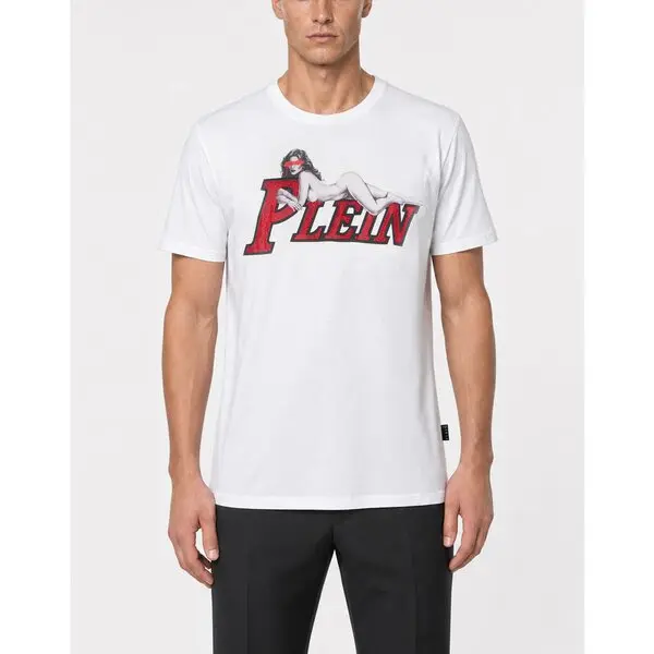Philipp Plein T-shirt Round Neck Ss - White