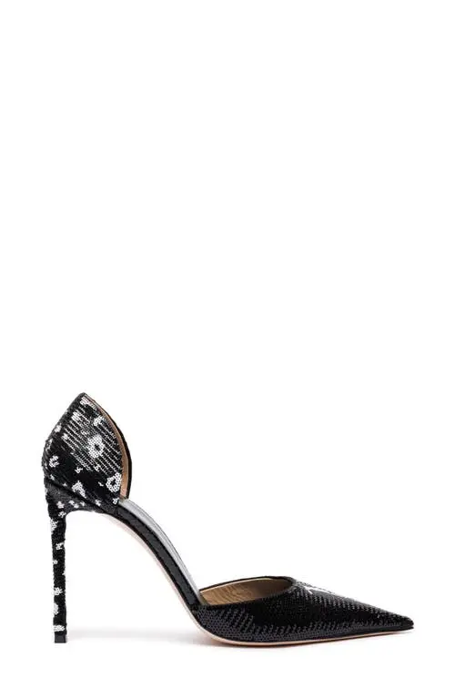 TOM FORD Vertigo D'orsay Sequin Pump - Black/white