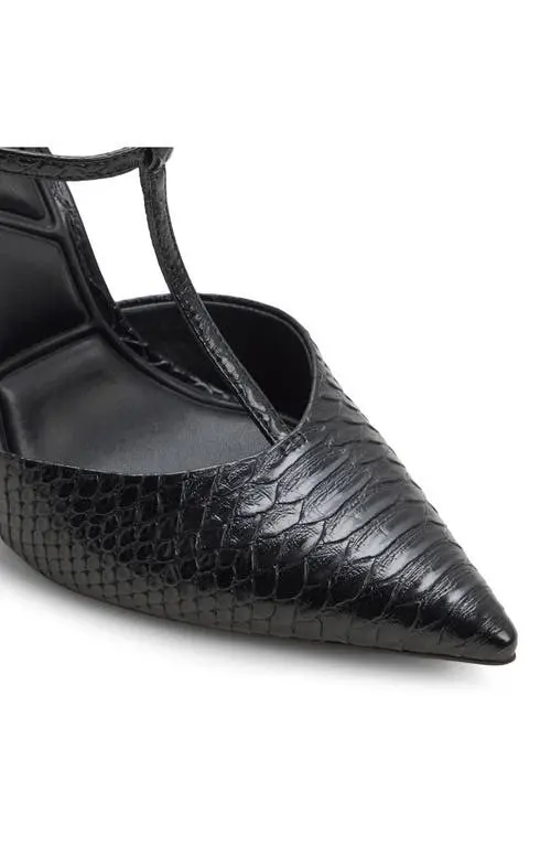 Aldo Leonniah Croc Embossed Leather Stiletto Pumps