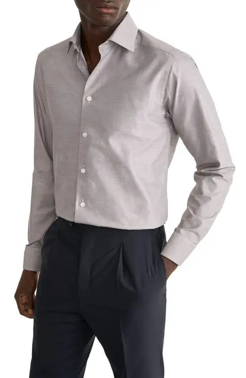 Eton Contemporary Fit End On End Cotton Shirt
