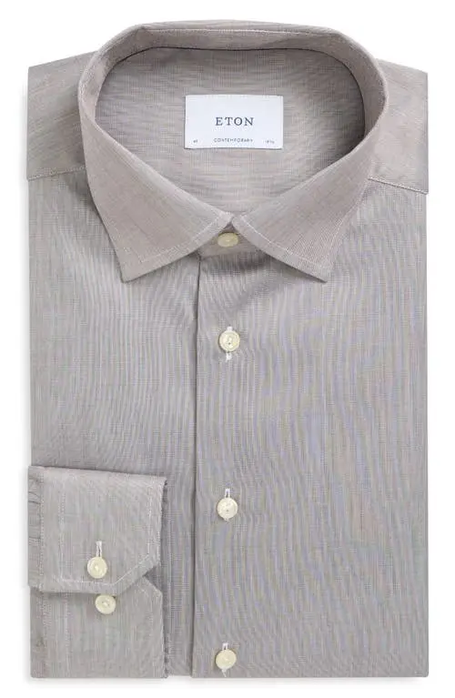 Eton Contemporary Fit End On End Cotton Shirt