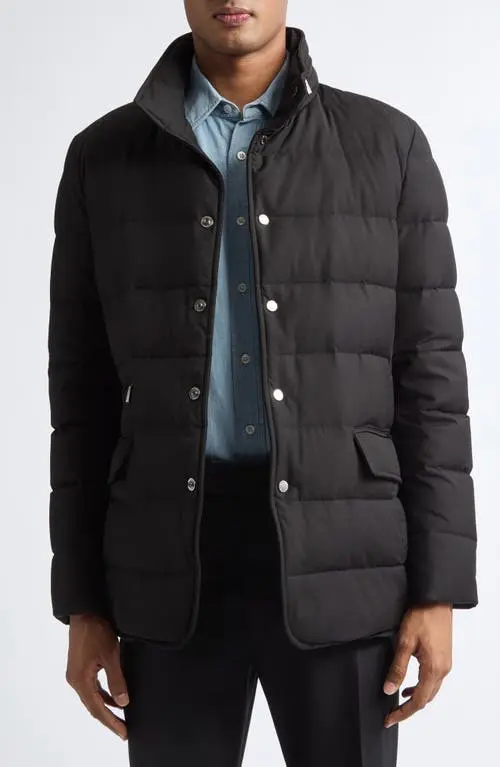 MOORER Ilvo 3-in-1 Quilted Down Overcoat With Removable Vest