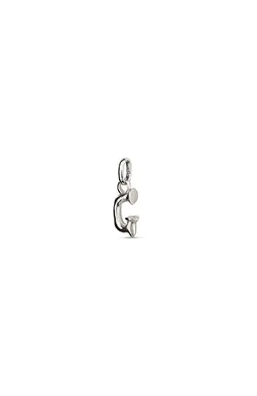 UNODE50 G" Letter Charm In Gold Plate