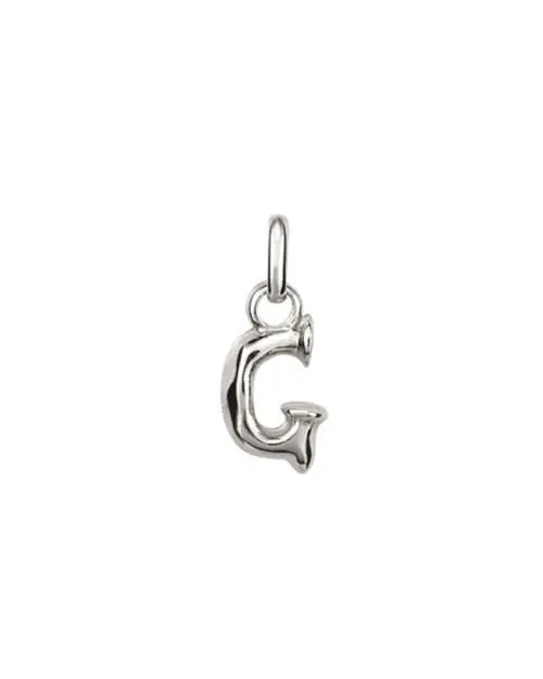 UNODE50 G" Letter Charm In Gold Plate