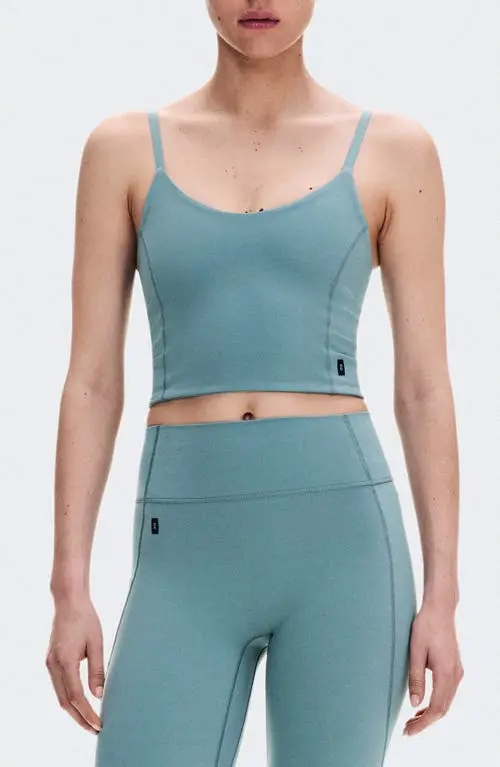 On Studio Cropped Racerback Tank - Agave