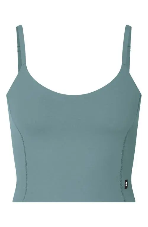 On Studio Cropped Racerback Tank - Agave