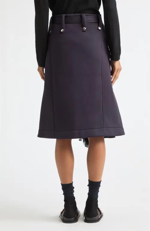 Plan C Feather-trimmed Midi Skirt