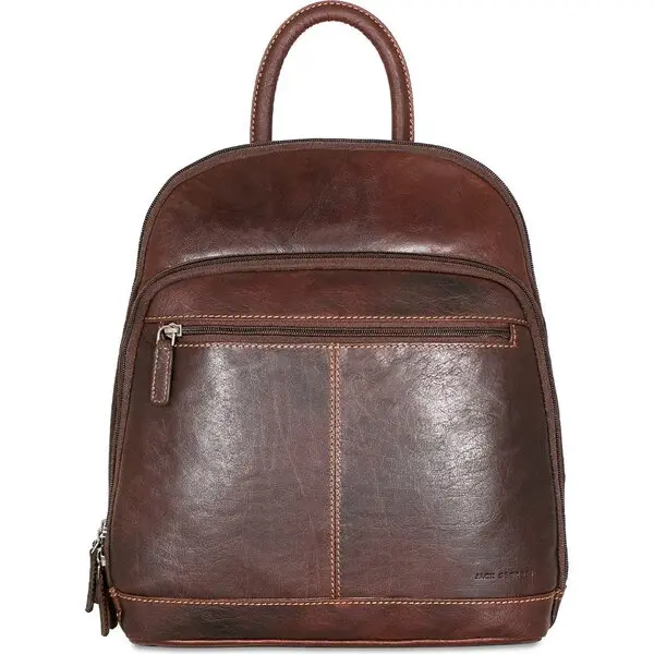 JACK GEORGES Voyager Small Backpack - Brown