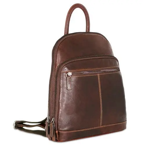 JACK GEORGES Voyager Small Backpack - Brown