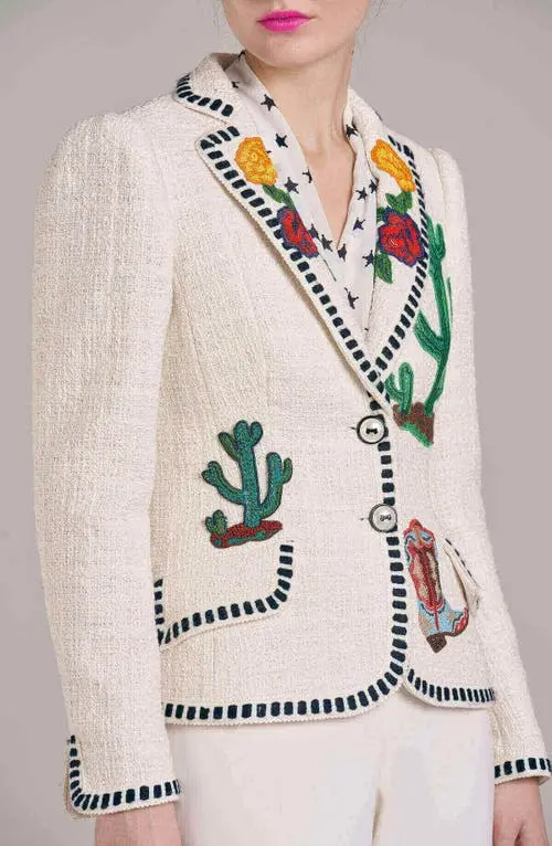 MAISON COMMON Embroidered Blazer