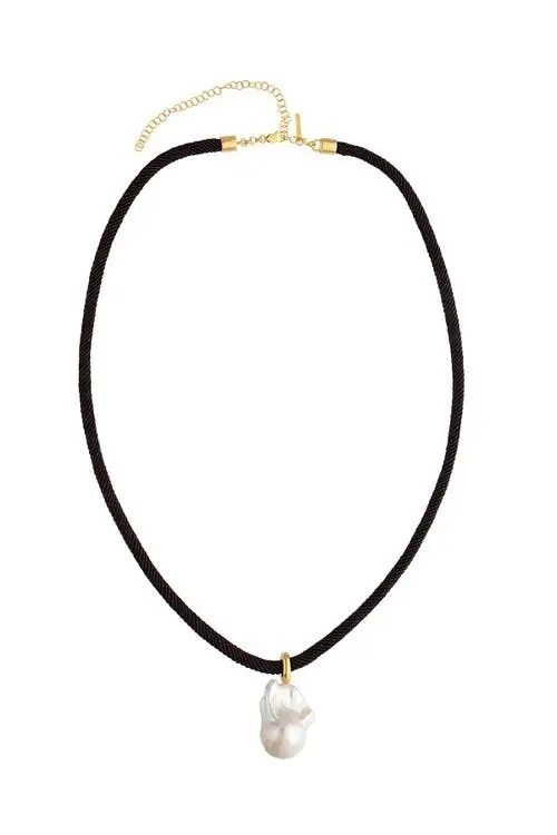 PERACAS Nala Daily Rope Necklace With Pearl