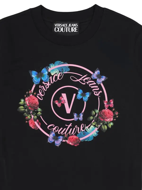 Versace T-shirt Con Emblema "butterfly