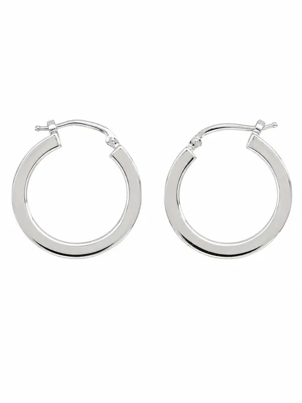 MAISON MARGIELA Logo Hoop Earrings