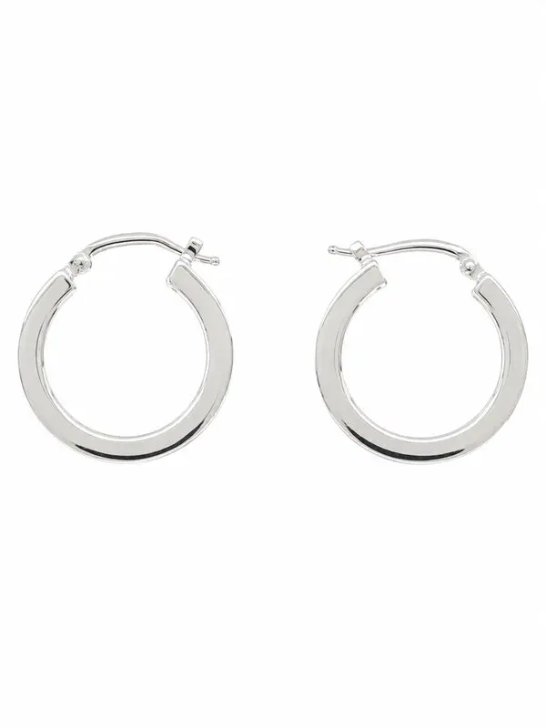 MAISON MARGIELA Logo Hoop Earrings