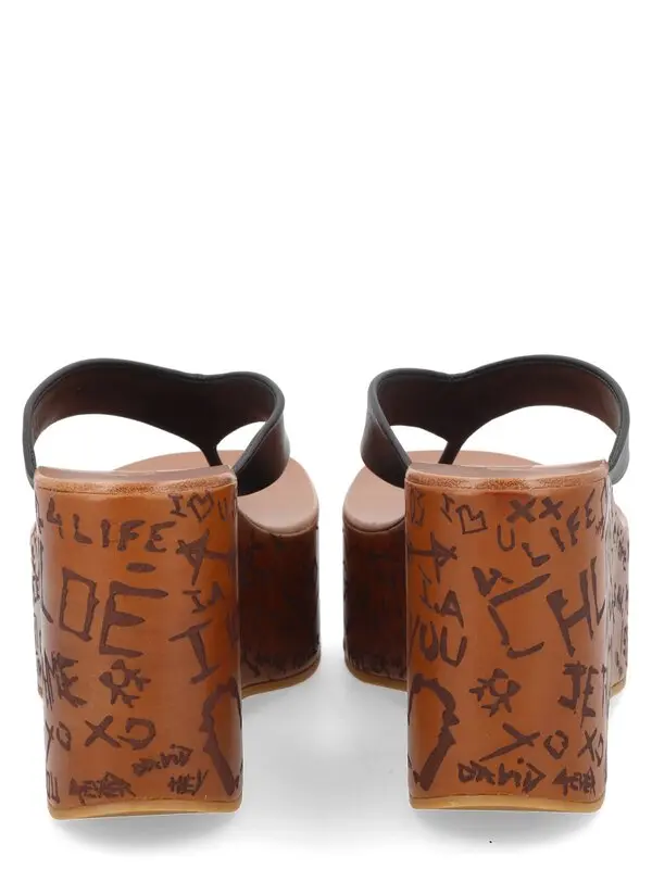 Chloé Maxime Wedge Thong Sandals