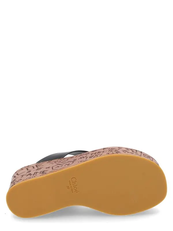 Chloé Maxime Wedge Thong Sandals