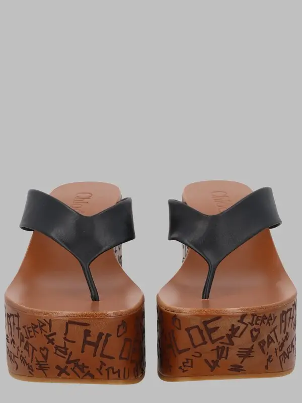 Chloé Maxime Wedge Thong Sandals