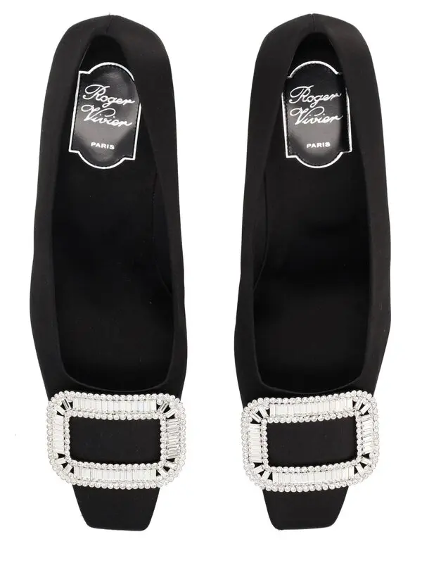 ROGER VIVIER Belle Décolleté Pumps With Embellished Buckle