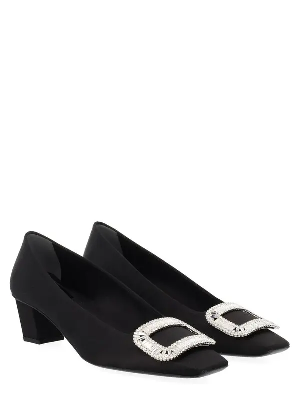 ROGER VIVIER Belle Décolleté Pumps With Embellished Buckle