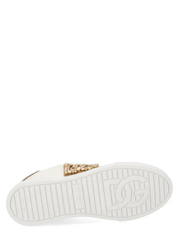 Dolce & Gabbana Embellished Logo Sneakers