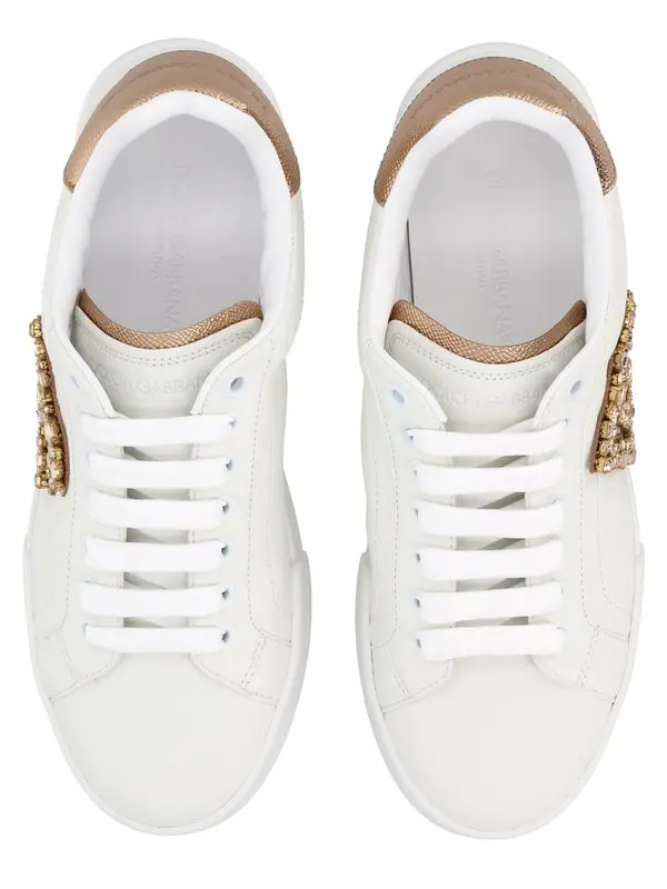 Dolce & Gabbana Embellished Logo Sneakers