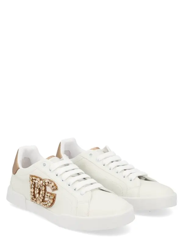 Dolce & Gabbana Embellished Logo Sneakers