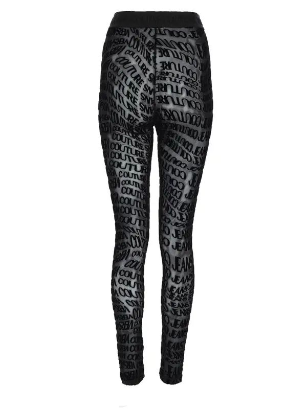 Versace Pantalone Leggings Con Stampa Logo