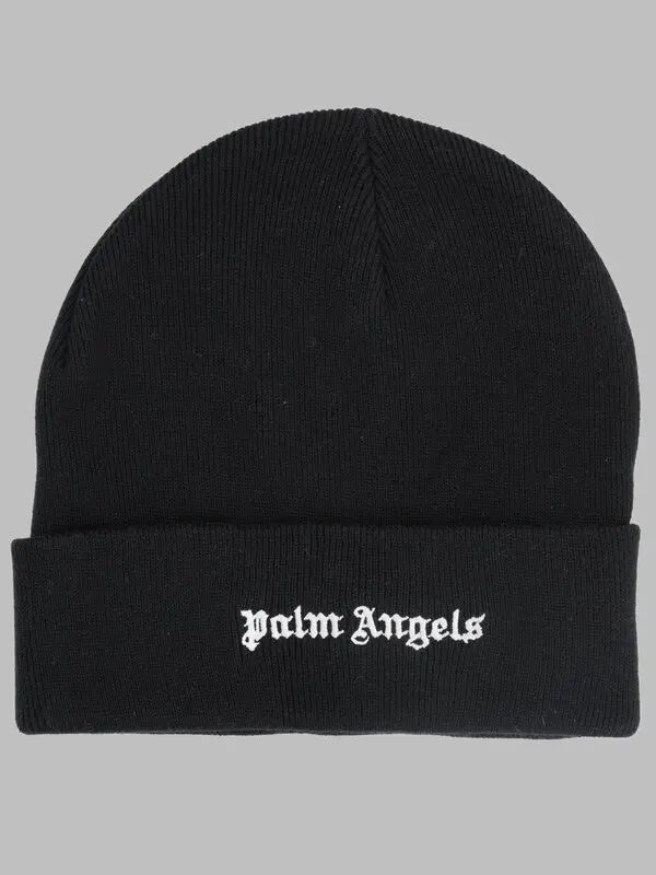 Palm Angels Berretto In Misto Cotone Con Logo