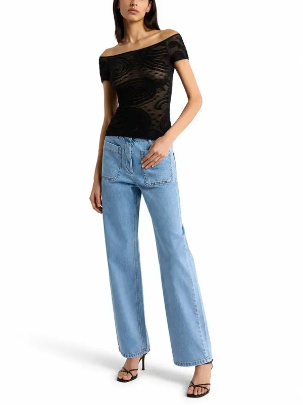 Etro Jacquard Paisley Top - Black