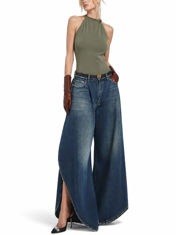 Balenciaga Halter Neck Draped Top