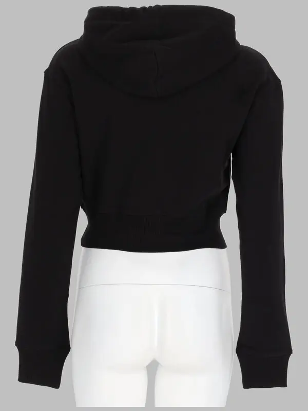 Versace Baroque Emblem Cropped Hoodie