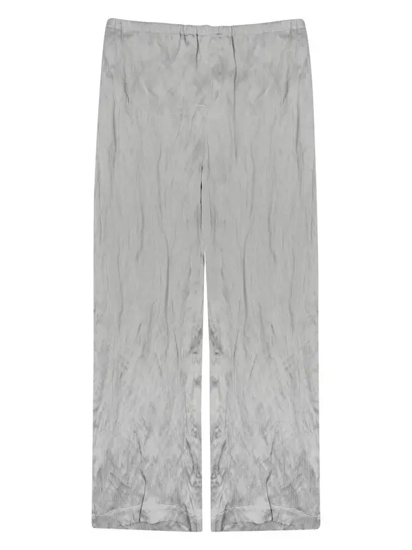 ALYSI Textured Viscose Trousers - Grey