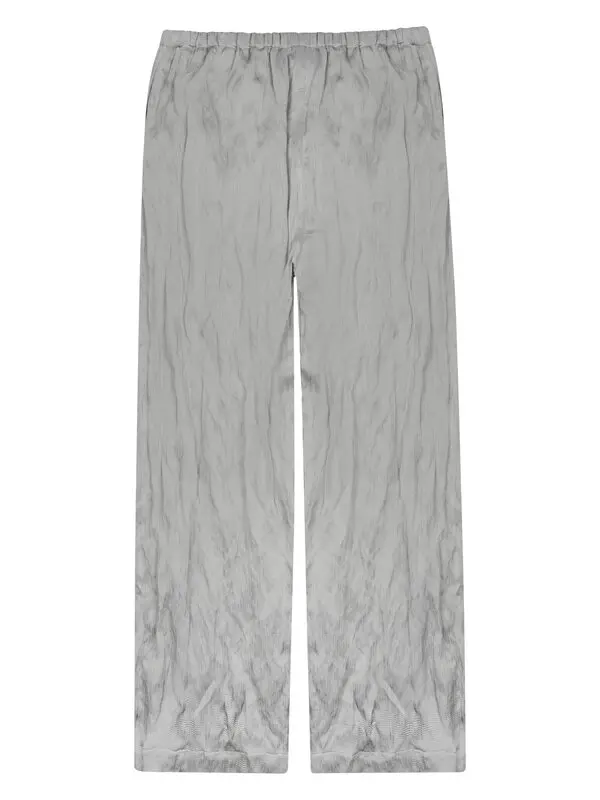 ALYSI Textured Viscose Trousers - Grey