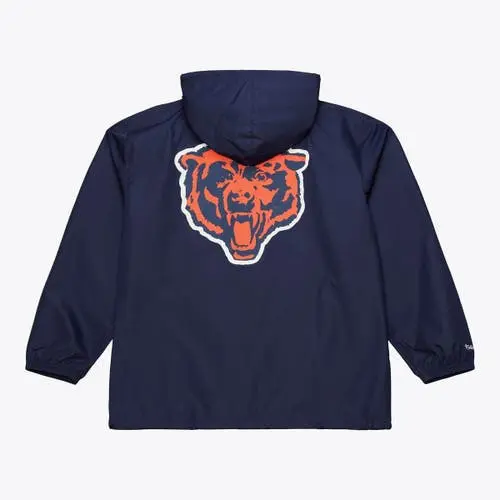 Mitchell & Ness Chicago Bears Coaches Full-snap Hooded Windbreaker Jacket