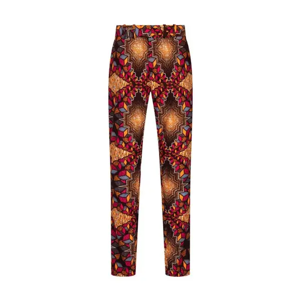 OHEMA OHENE Straight Leg African Print Trousers