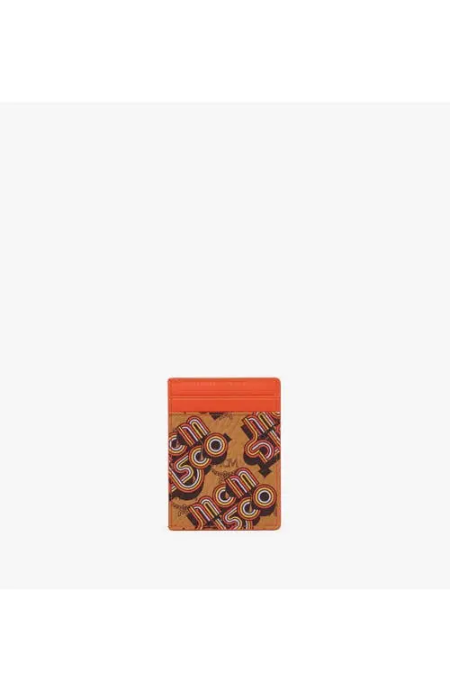 Mcm Aren Card Case In Disco Visetos