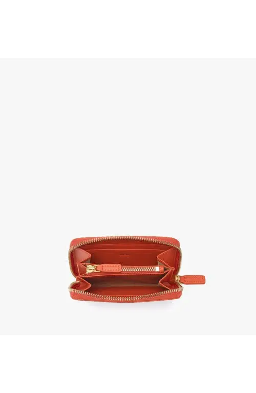 Mcm Aren Zip Wallet In Disco Visetos