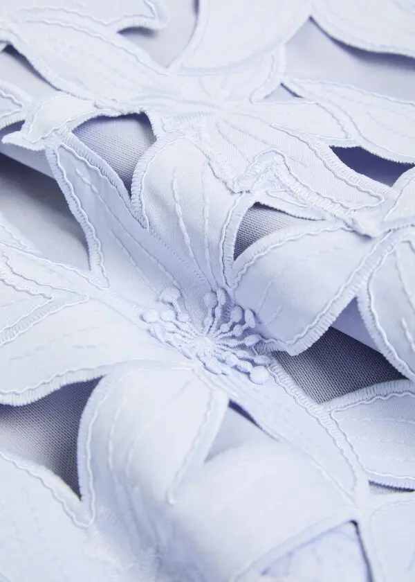 Simkhai Miri Floral-cutwork Woven Mini Dress