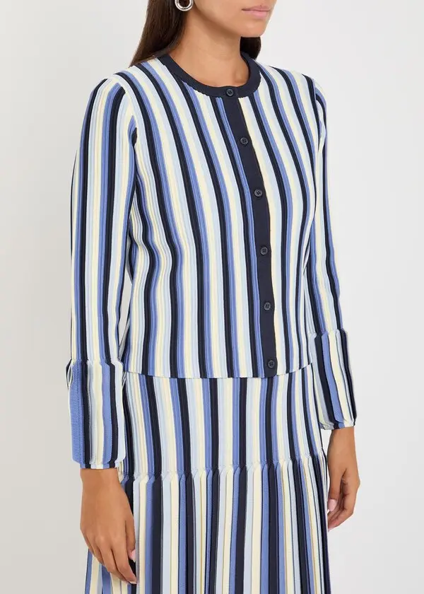 Simkhai Iris Striped Knit Cardigan